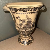 Victoria Ware Ironstone Two Handle Lidded Pot Urn, Flow Blue ...