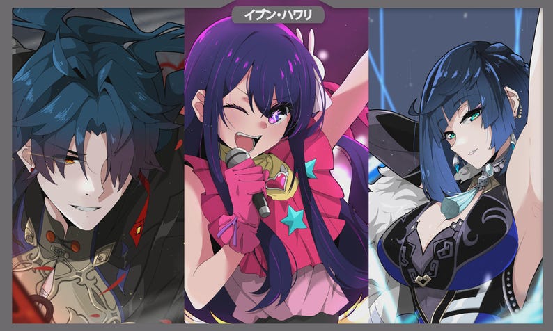 Anime Style Illustration Commission | Clean Art Style - Etsy