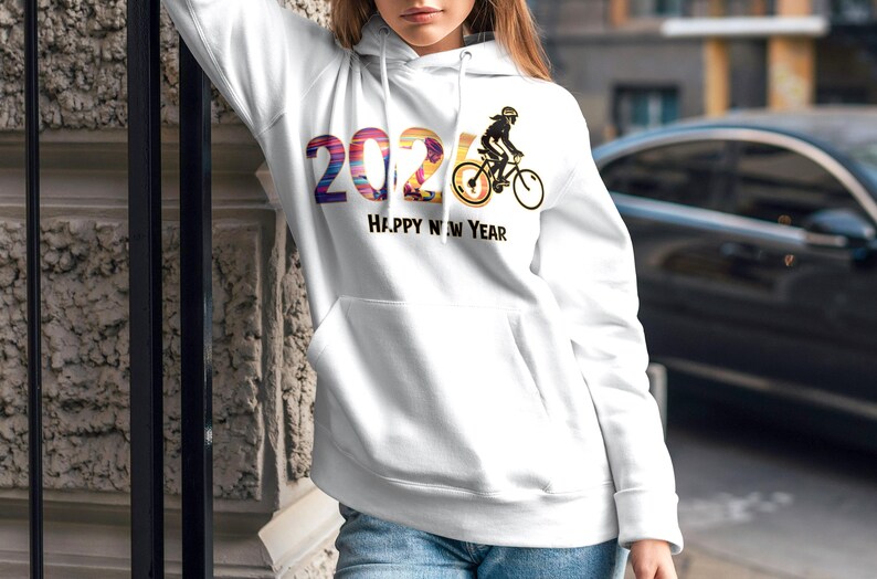 Happy New Year 2026 PNG, Celebration, Cycling Enthusiast, Bike Lover Gift,sweatshirt, T-shirt - Etsy