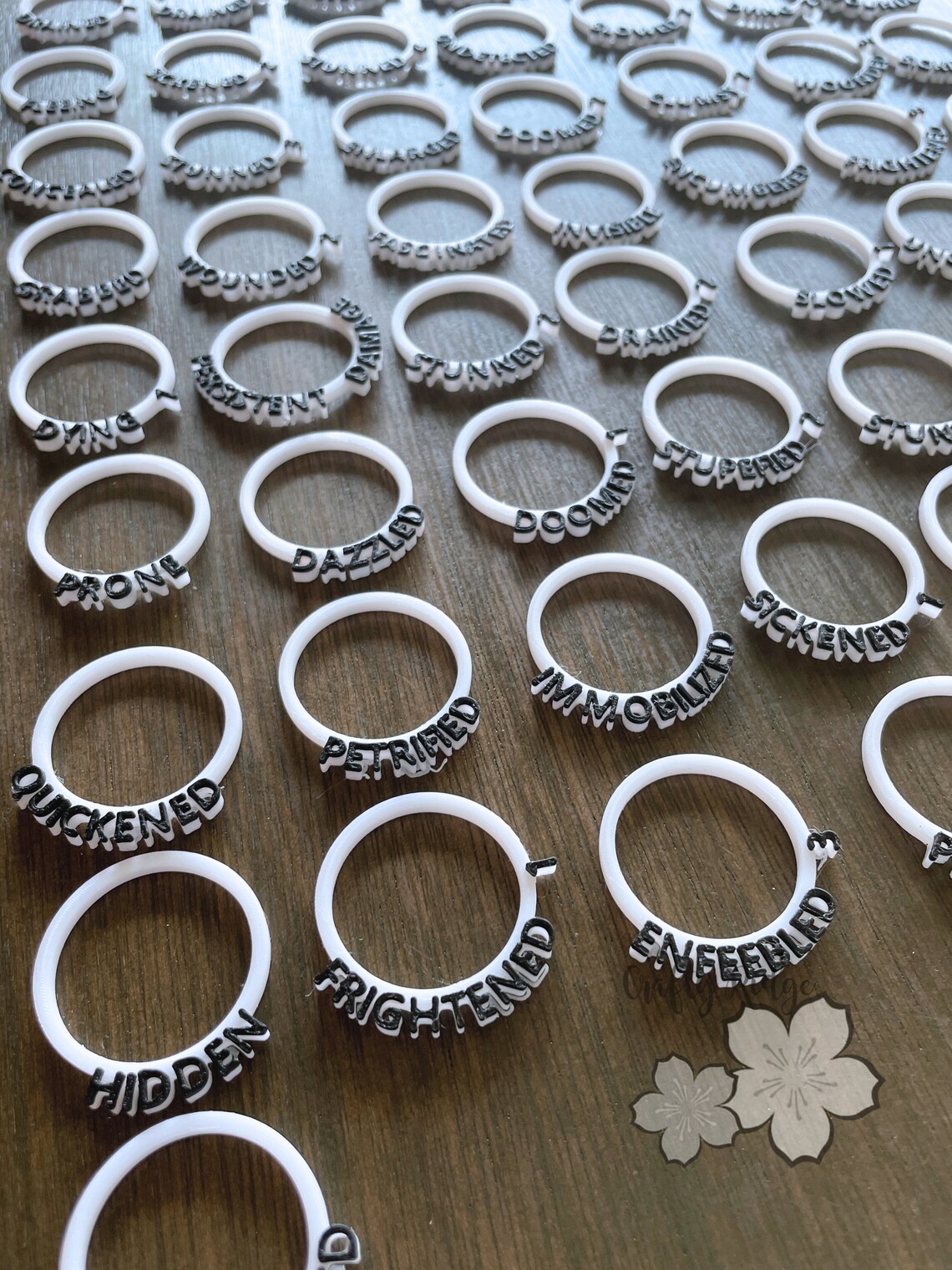 3D Printed Pathfinder Condition Rings: TTG Tokens - Etsy