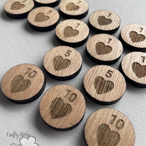 Spell and Interest Tokens - Gaming Tokens - Tokens - TTG Tokens -DND ...