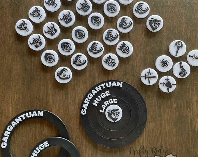 Tabletop Gaming Tokens - Tokens - TTG Tokens -DND Tokens - Monster ...