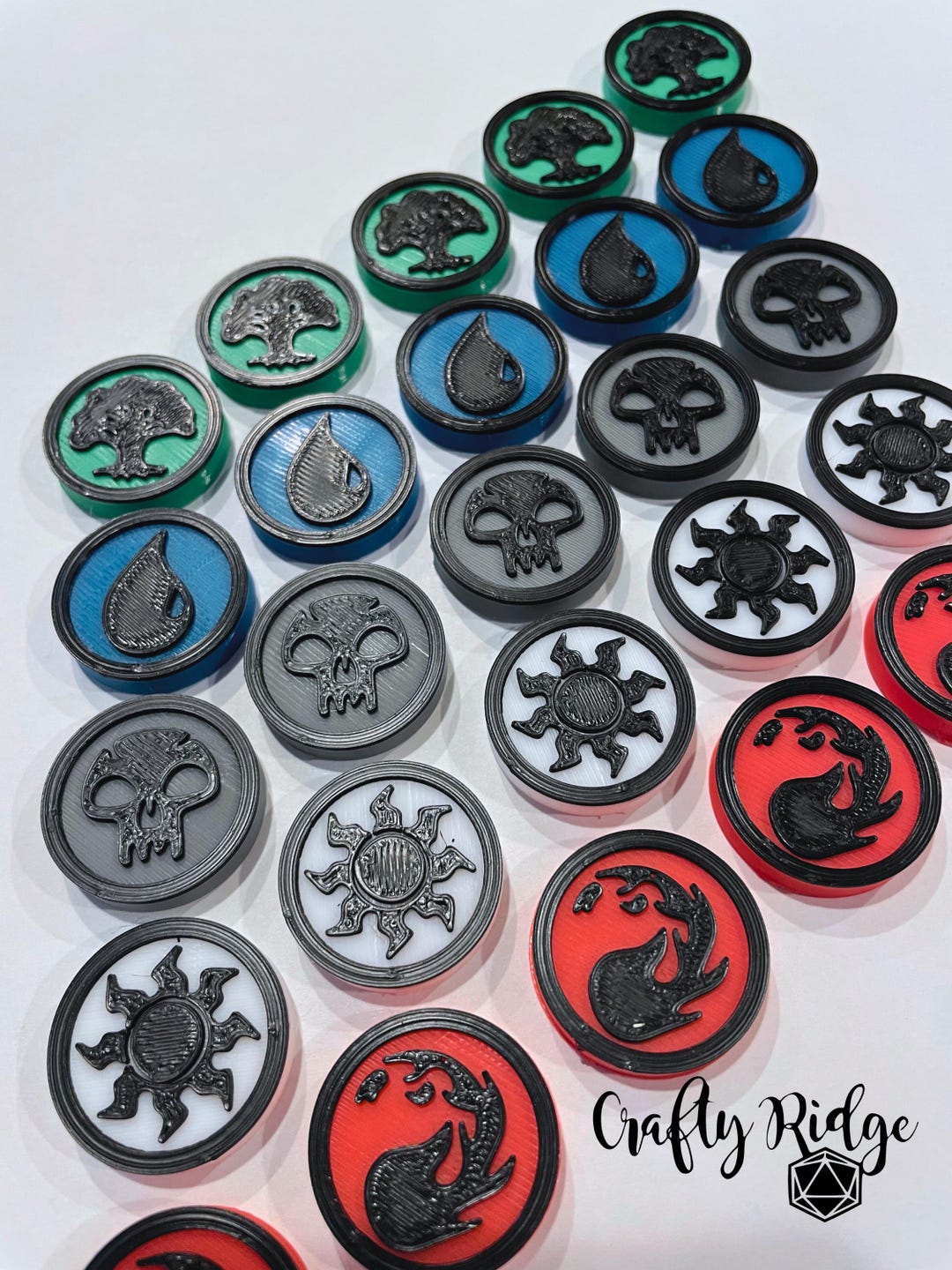 3D Printed Mana Tokens: MTG Tabletop Gaming Tokens - Etsy