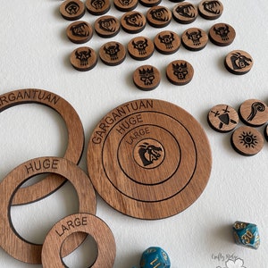 Spell and Interest Tokens Gaming Tokens Tokens TTG Tokens DND Tokens ...