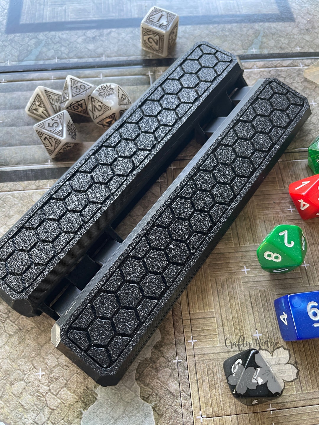 Hex Dice Box Hinged Dice Box Dice Box Hinged Hex Dice Box 3D Printed ...