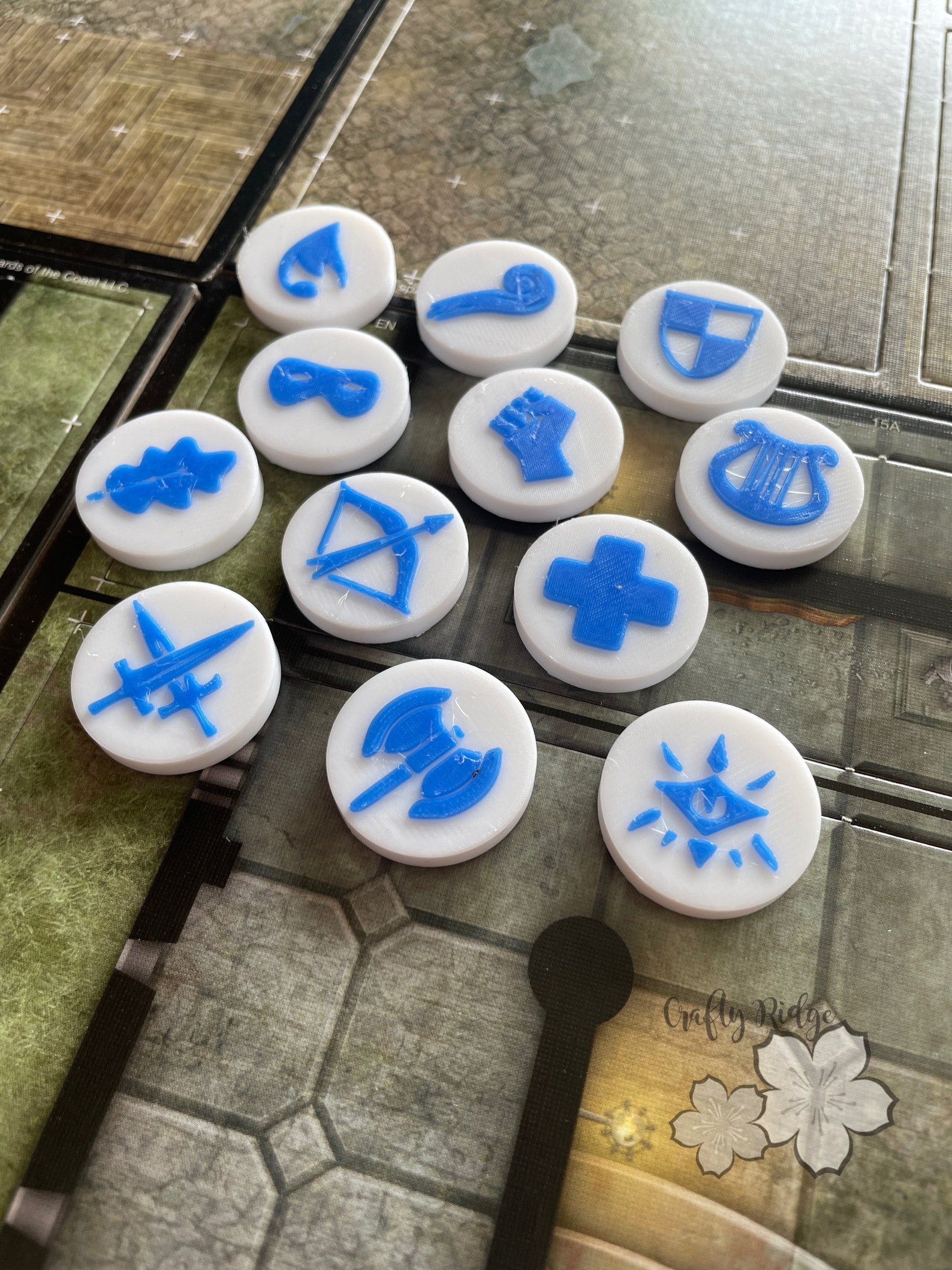 Class Tokens 3D Printed Tokens TTG Tokens DND Tokens Character Tokens ...