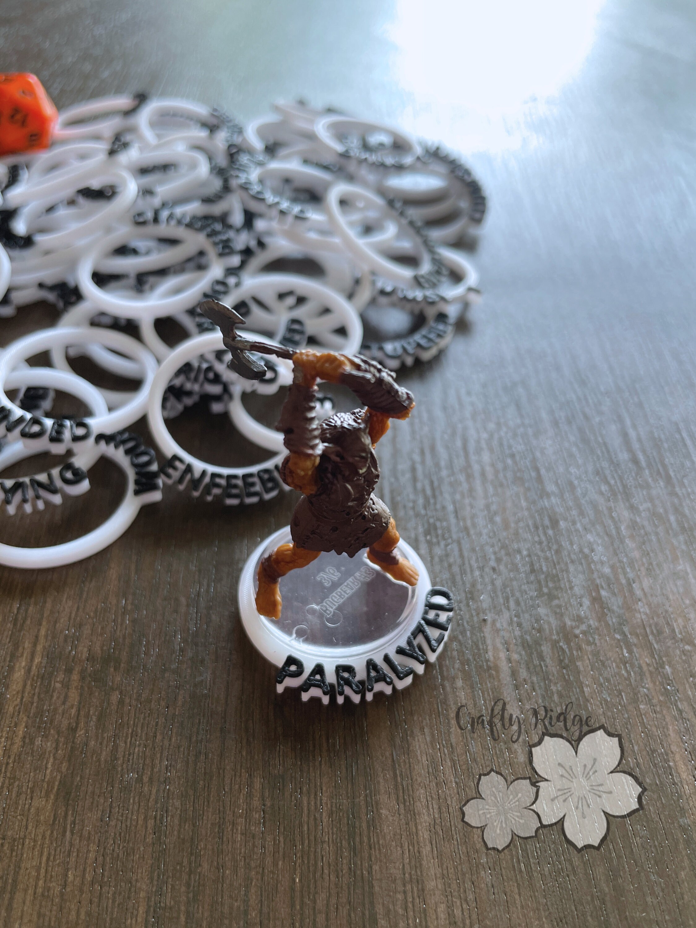 3D Printed Pathfinder Condition Rings: TTG Tokens - Etsy
