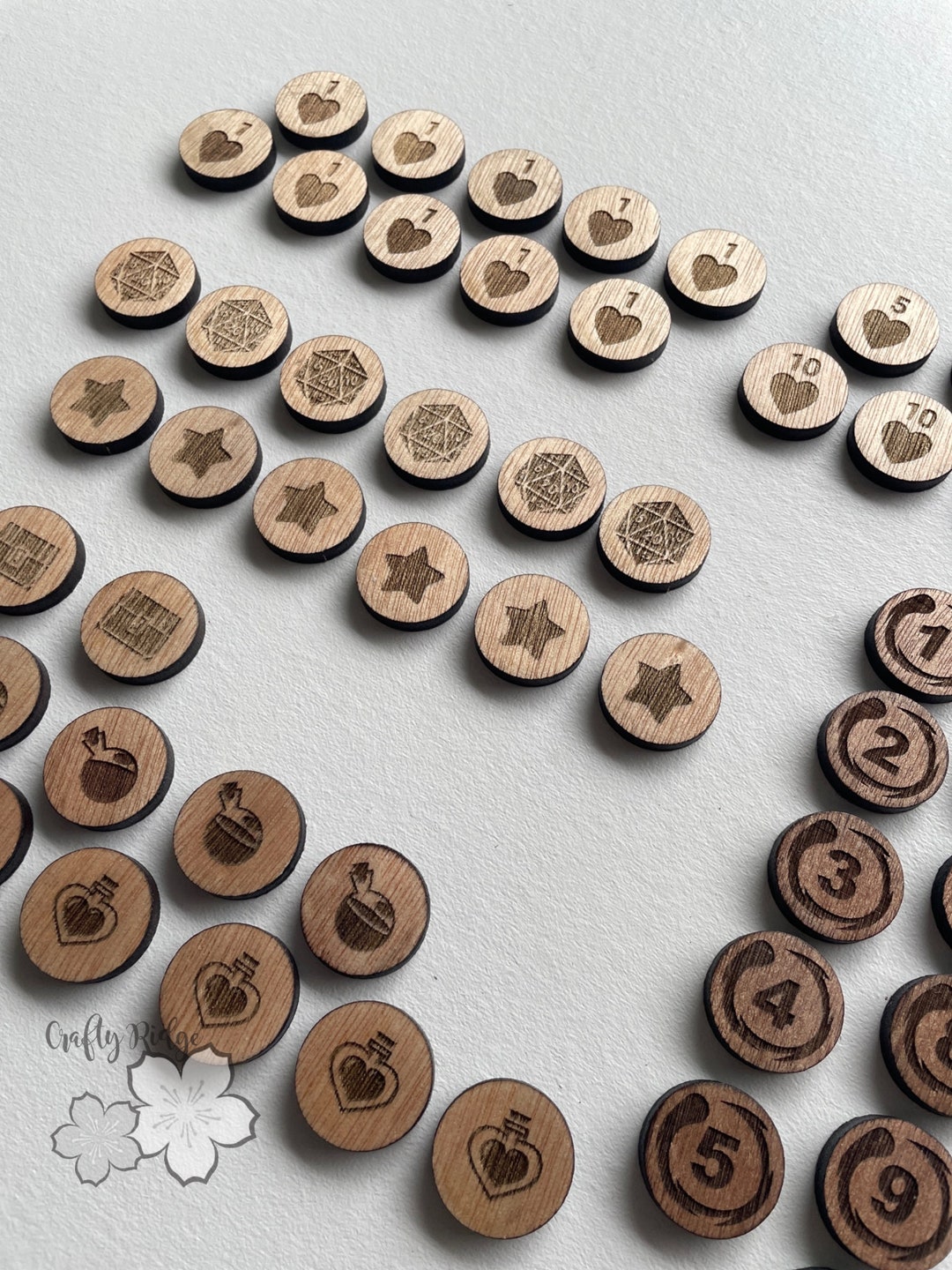 Spell and Interest Tokens - Gaming Tokens - Tokens - TTG Tokens -DND ...