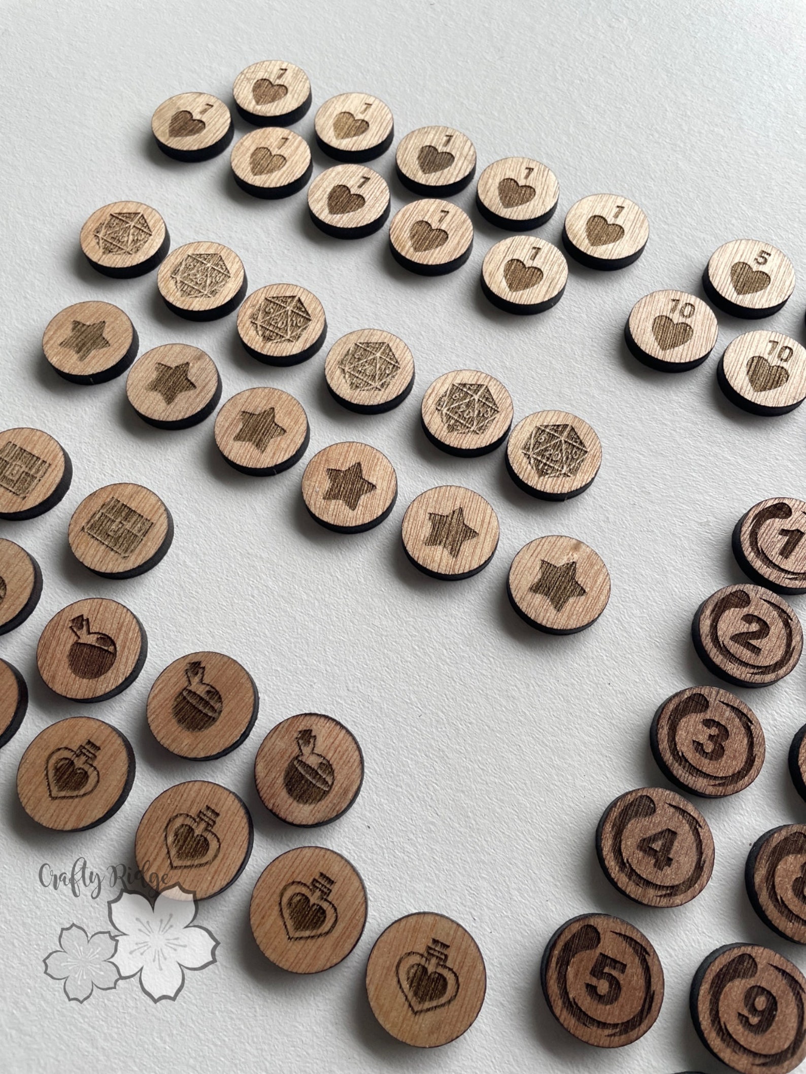 Spell and Interest Tokens Gaming Tokens Tokens TTG Tokens DND Tokens ...