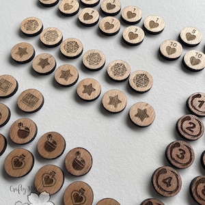 Spell and Interest Tokens - Gaming Tokens - Tokens - TTG Tokens -DND ...