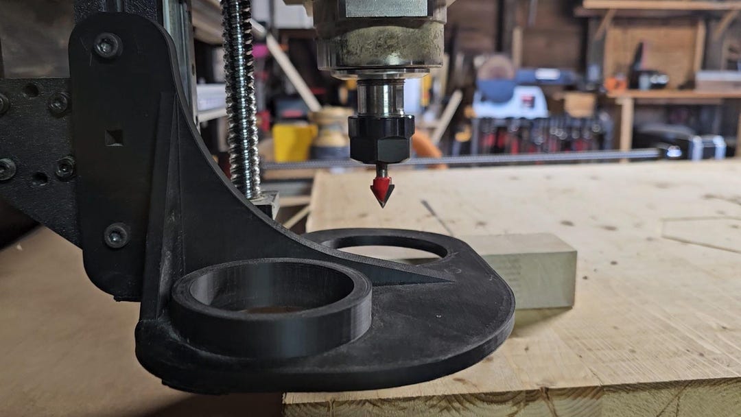 CNC Dust Boot STL Files - 3D Printable Magnetic Router Dust Shoe Router ...