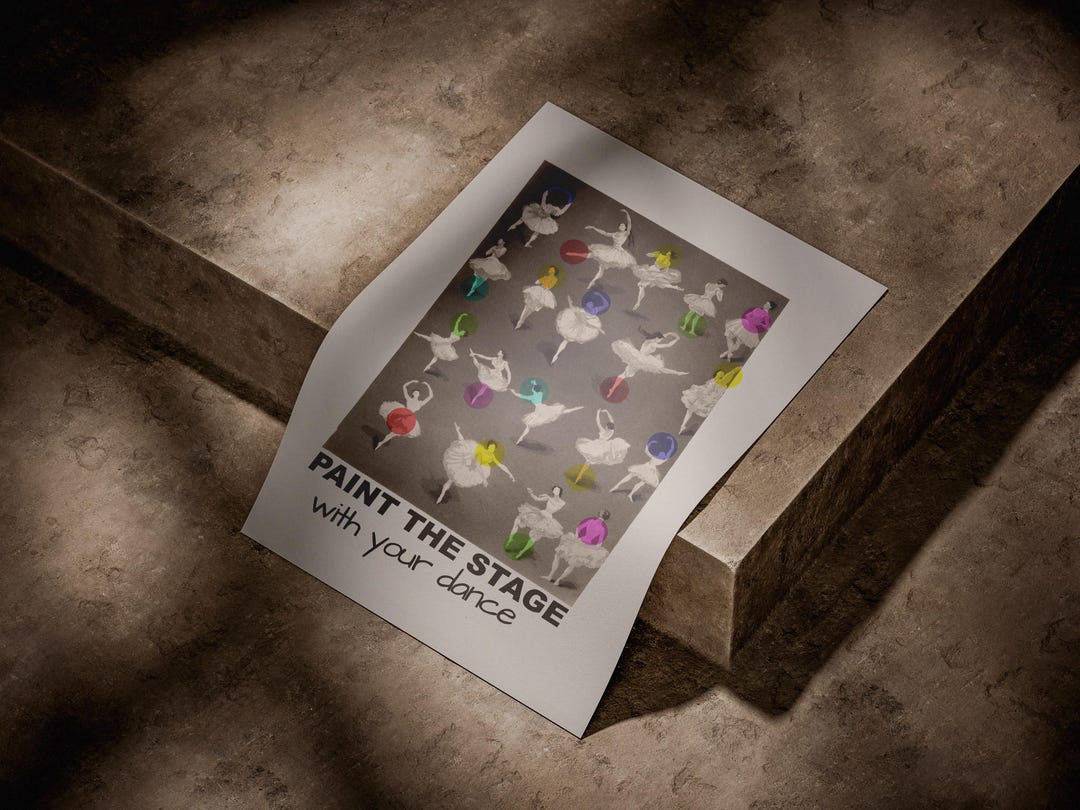 Paint the Stage With Your Dance Poster | Surreal Dance Collage Art ...