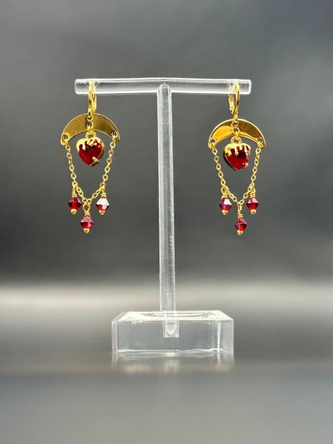 Mad Love || Bleeding Heart Earrings - Etsy