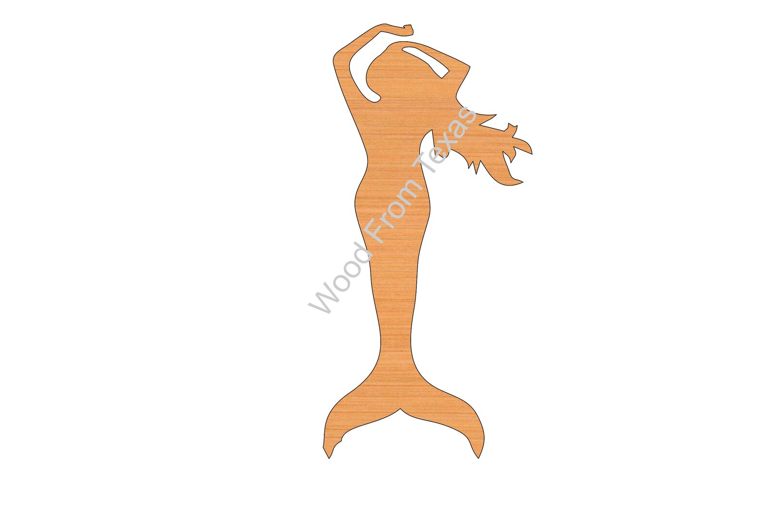 Mermaid Shapes Ornaments DIY Craft Supplies Size | Etsy