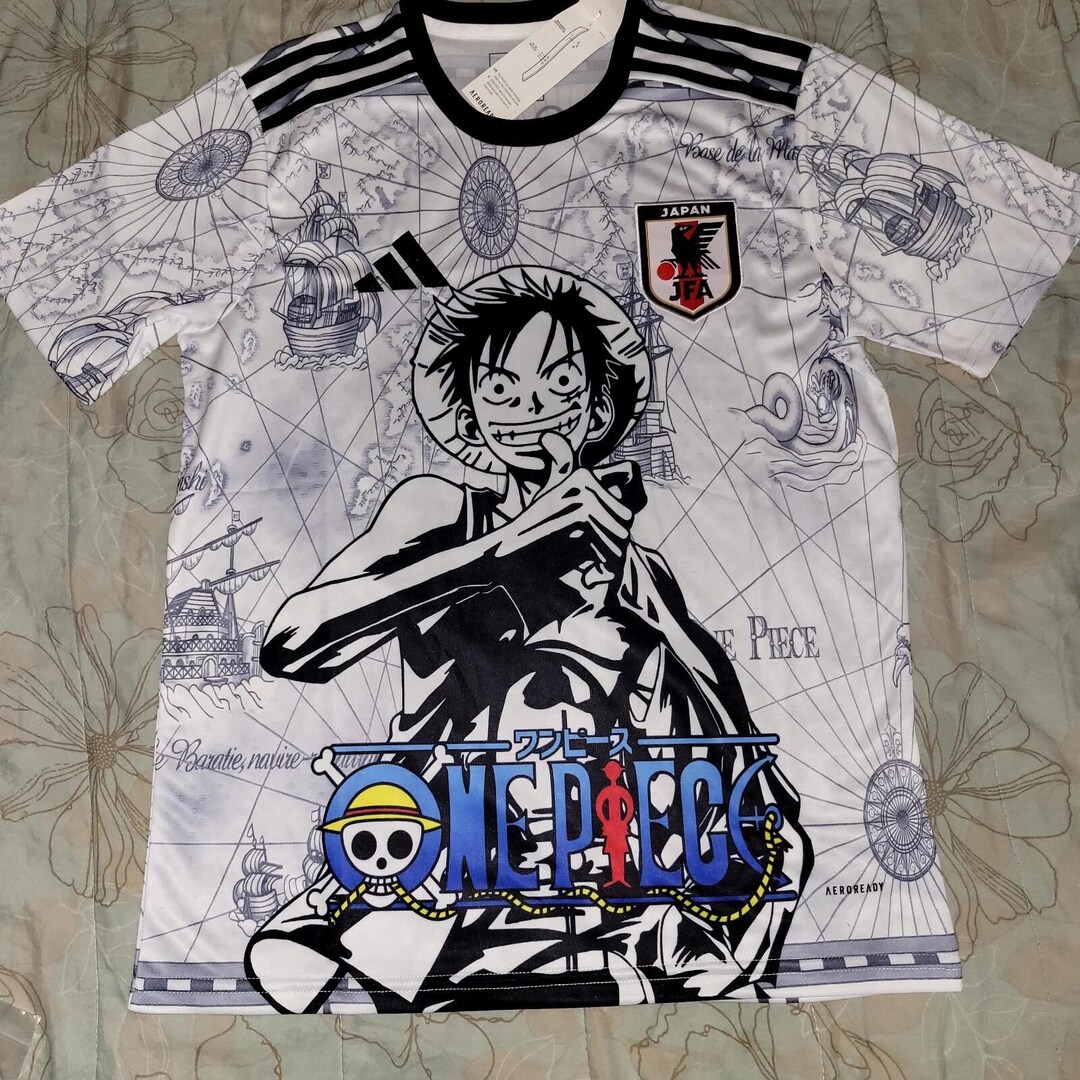 Japan Soccer Jersey Special One Piece Luffy Anime Concept Edition S,M,L ...