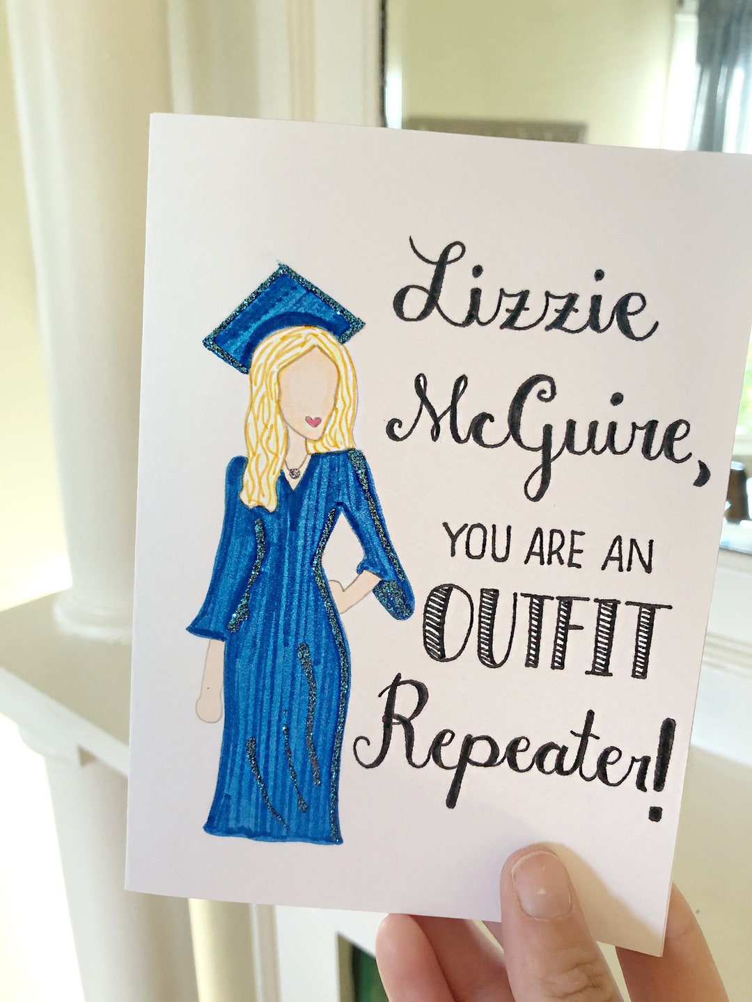 Glittery Lizzie Mcguire you Are an Outfit Repeater Greeting Card - Etsy