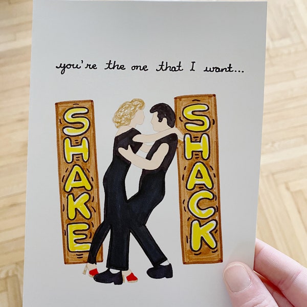 Grease Greeting Card - Etsy