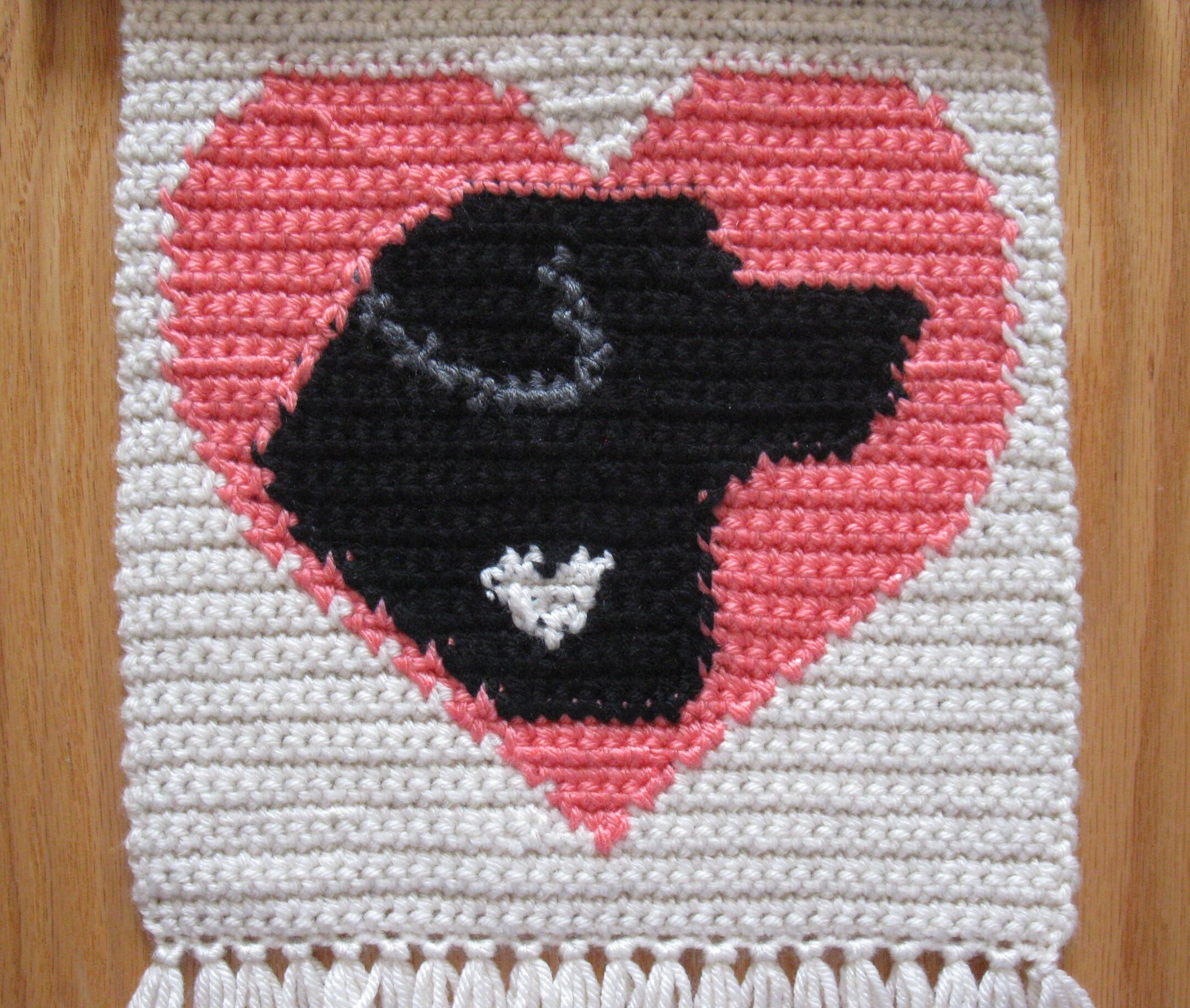 Labrador Crochet Pattern: Black Lab Heart Wall Hanging (PDF Pattern) - Etsy