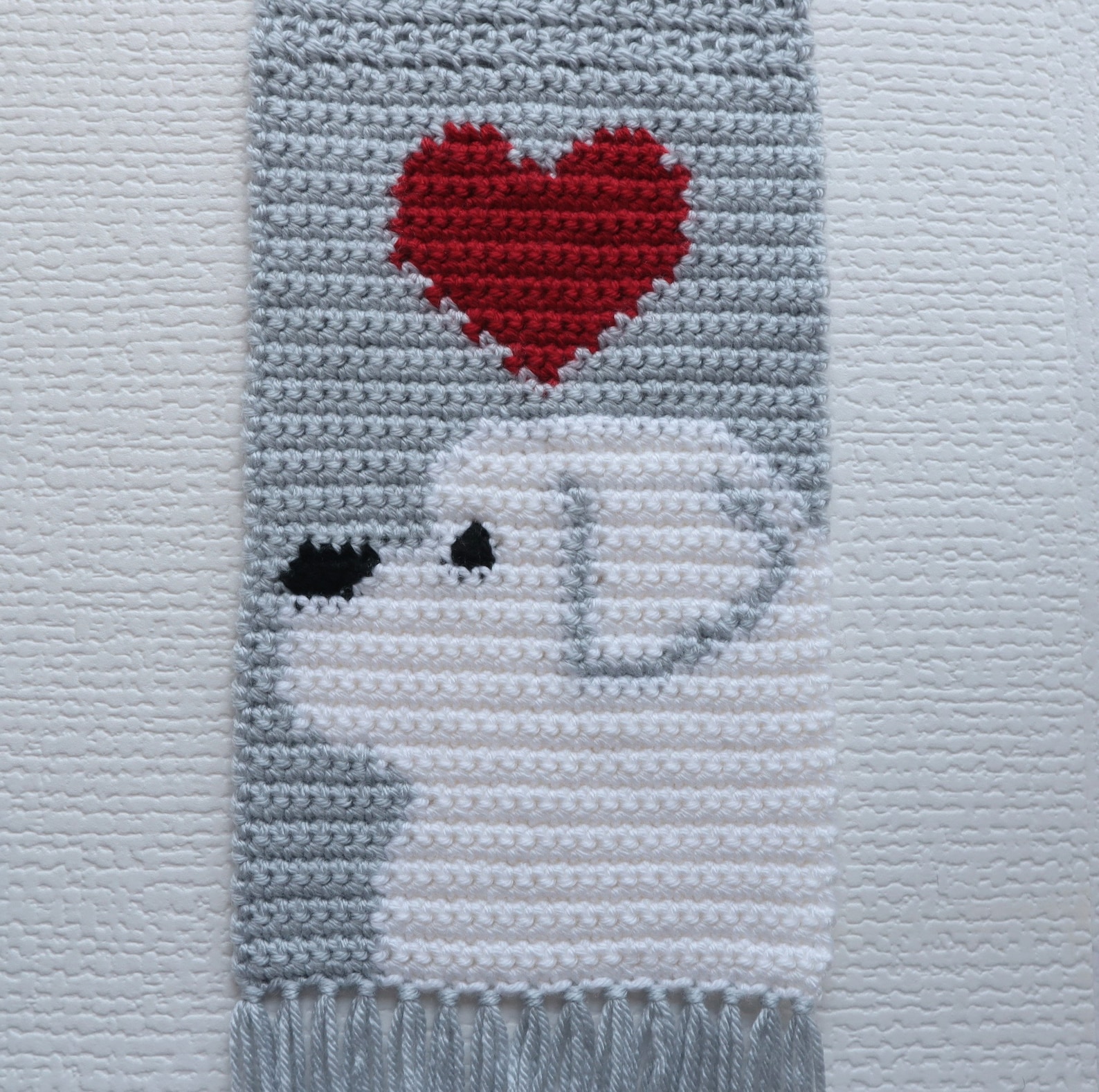 Pyrenees Dog Scarf Crochet Pattern: Intarsia Color Chart (PDF - Etsy