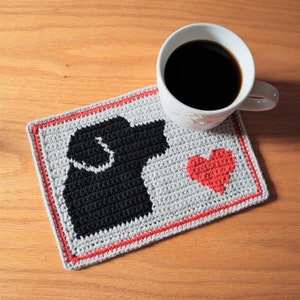 Black Lab Crochet Pattern. Instant Download Labrador Retriever and Red ...