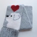 Great Pyrenees Dog Scarf Crochet Pattern. Instant Download Intarsia ...
