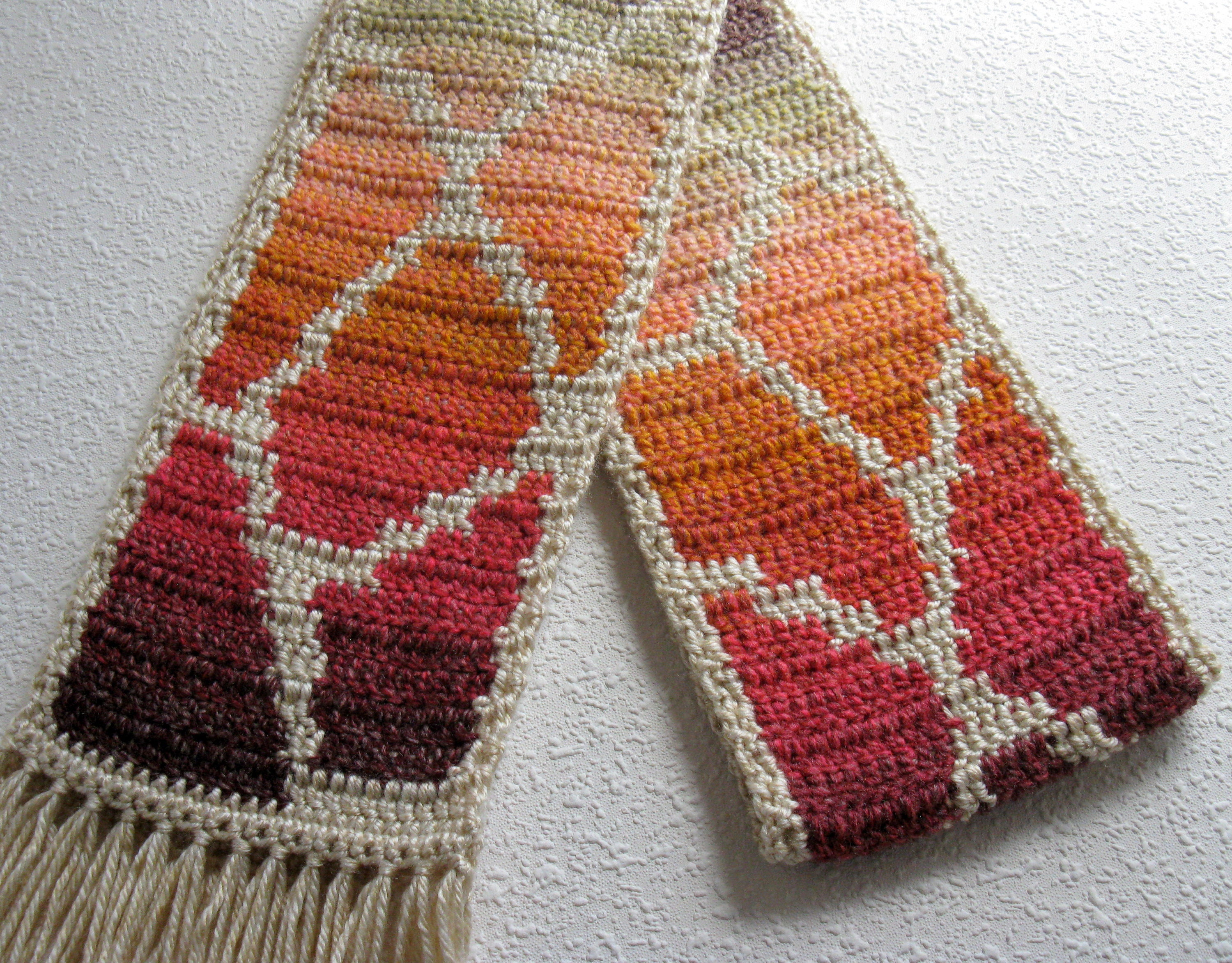 Giraffe Print Scarf crochet pattern. Animal print scarf. | Etsy