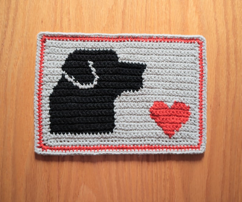 Black Lab Crochet Pattern. Instant Download Labrador Retriever - Etsy