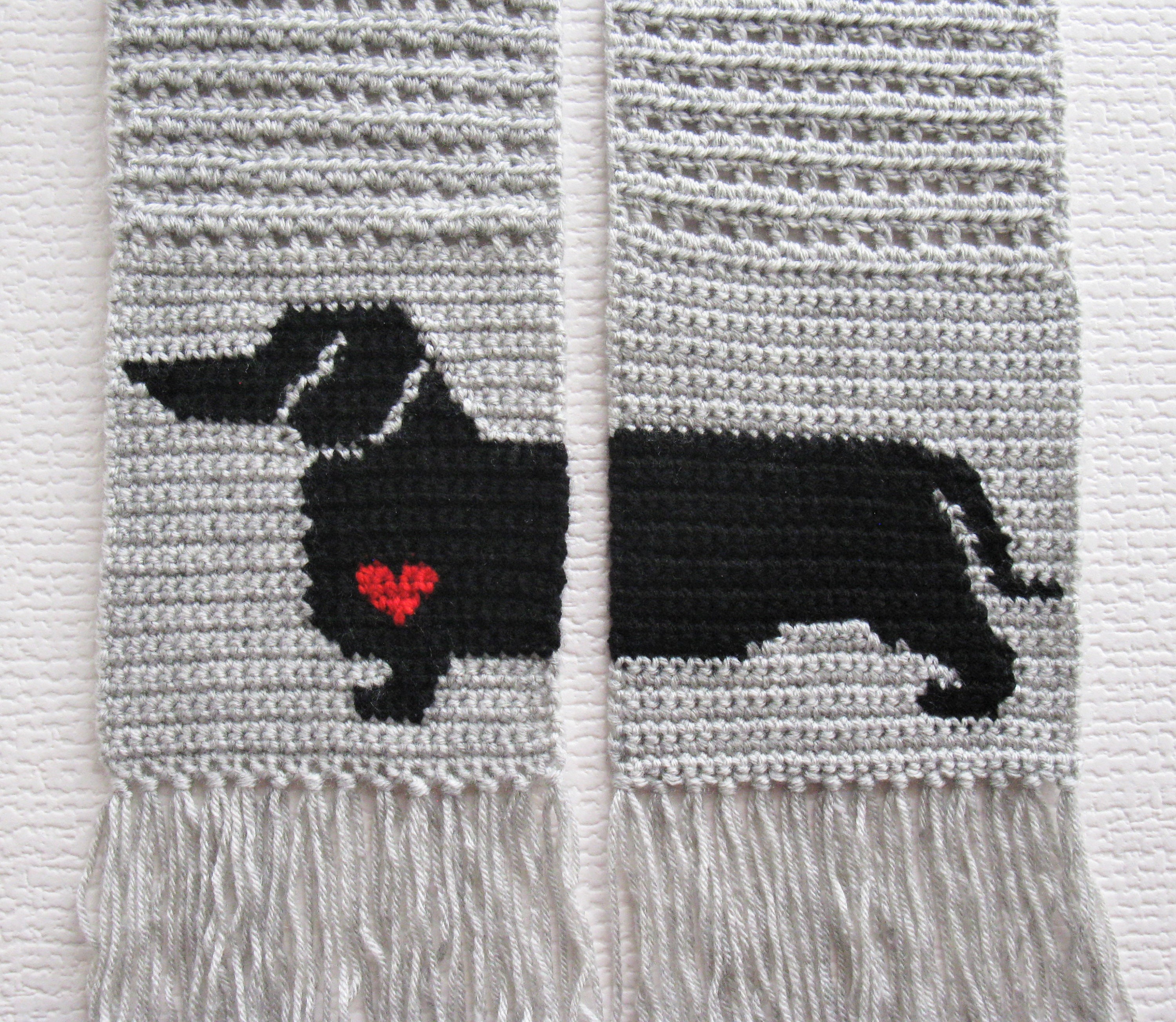 Dachshund Scarf Crochet Pattern. Instant Download for Weenie Dog ...