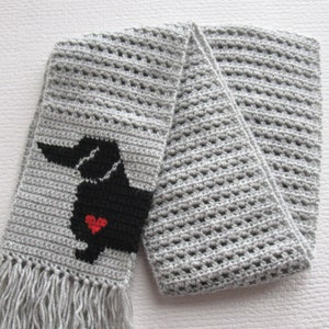 Dachshund Scarf Crochet Pattern. Instant Download for Weenie Dog ...