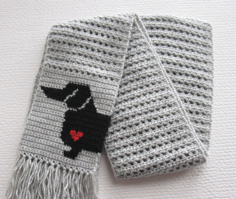 Dachshund Scarf Crochet Pattern. Instant Download for Weenie Dog ...