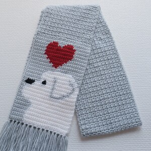Pyrenees Dog Scarf Crochet Pattern: Intarsia Color Chart (PDF - Etsy
