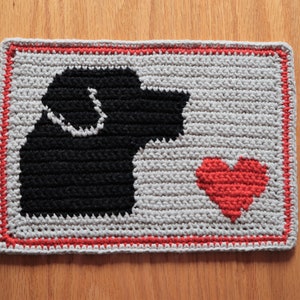 Black Lab Crochet Pattern. Instant Download Labrador Retriever and Red ...