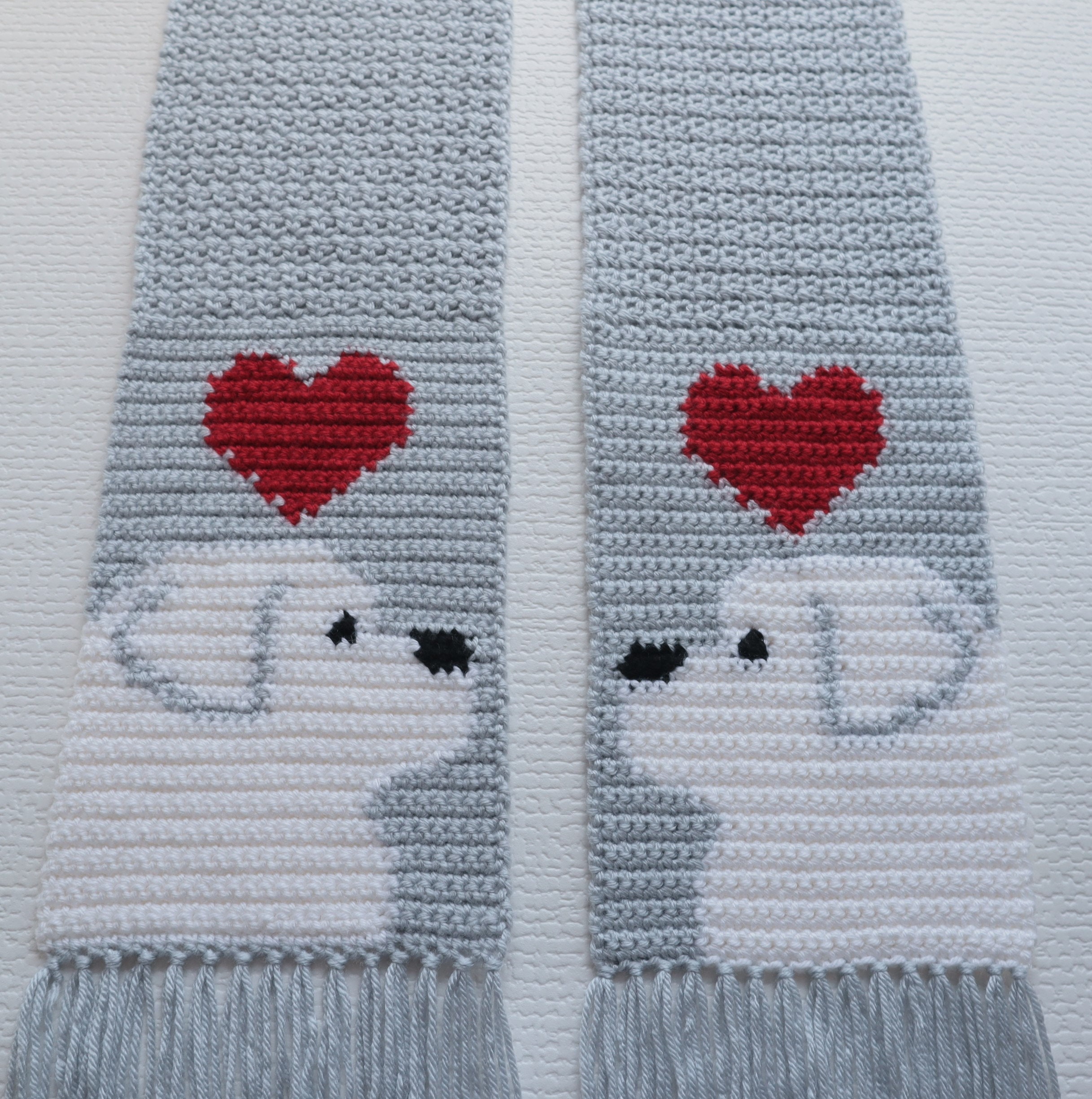Pyrenees Dog Scarf Crochet Pattern: Intarsia Color Chart (PDF - Etsy