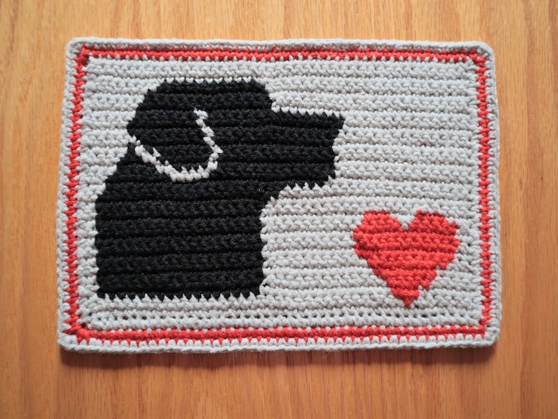 Black Lab Crochet Pattern. Instant Download Labrador Retriever - Etsy