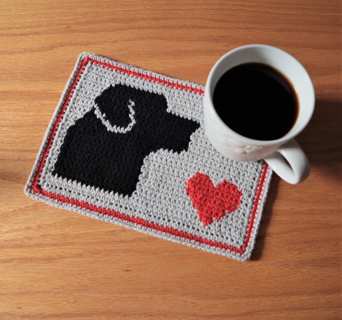 Black Lab Crochet Pattern. Instant Download Labrador Retriever - Etsy