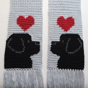 Crochet Pattern for a Newfoundland Dog Scarf. Instant Download Intarsia ...