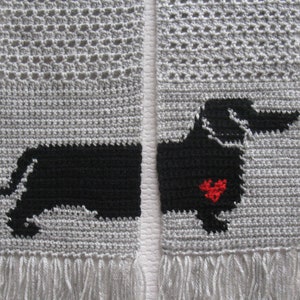 Dachshund Scarf Crochet Pattern. Instant Download for Weenie Dog ...