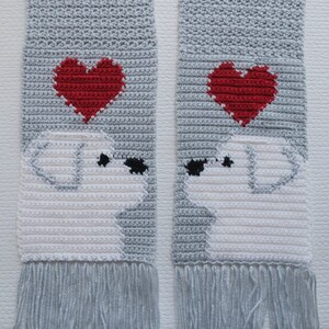 Pyrenees Dog Scarf Crochet Pattern: Intarsia Color Chart (PDF - Etsy