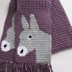 Donkey Scarf Crochet Pattern. Instant Download for a Diy Scarf With ...