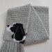 Springer Spaniel Crochet Pattern. DIY Scarf With Black and White ...