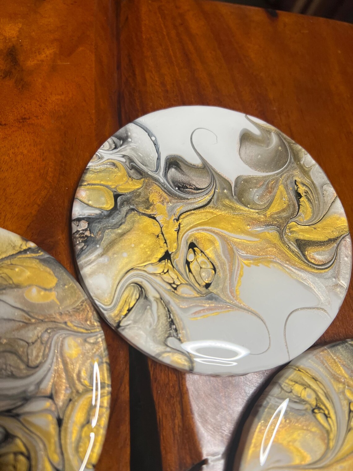 Fluid Art Coasters Made With the Finest Acrylic Paints, Pigments and ...