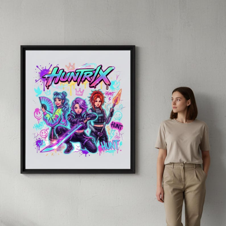 Kpop Huntrix PNG | Huntrix Demon SVG | Kpop Demon Hunters Shirt Design ...