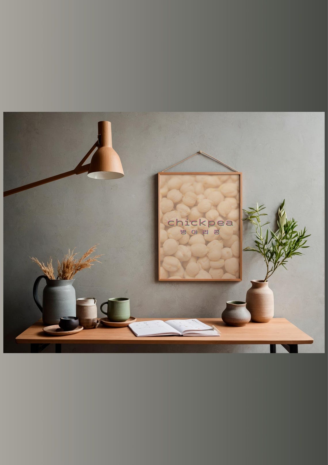 A2 Sized Printable Wallpaper Art With Hangul-korean Letters | Cheekpea ...