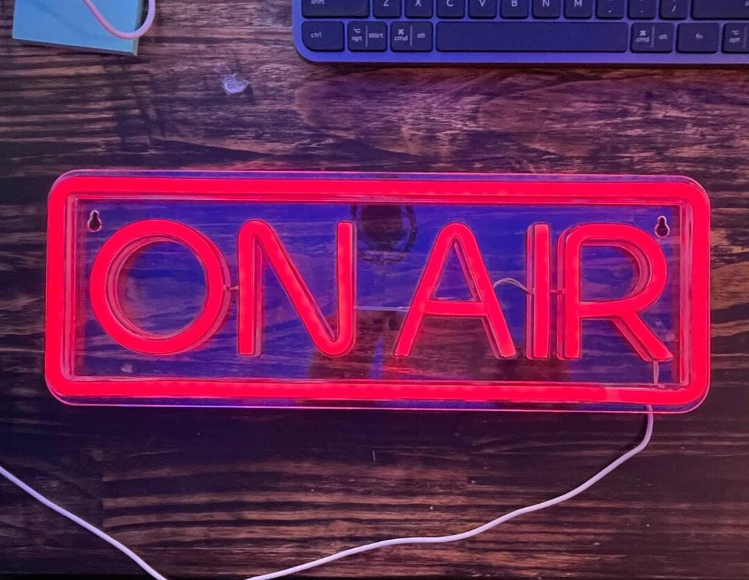 On Air Neon Sign – LED Streaming Light for Twitch, Tiktok & Youtube ...
