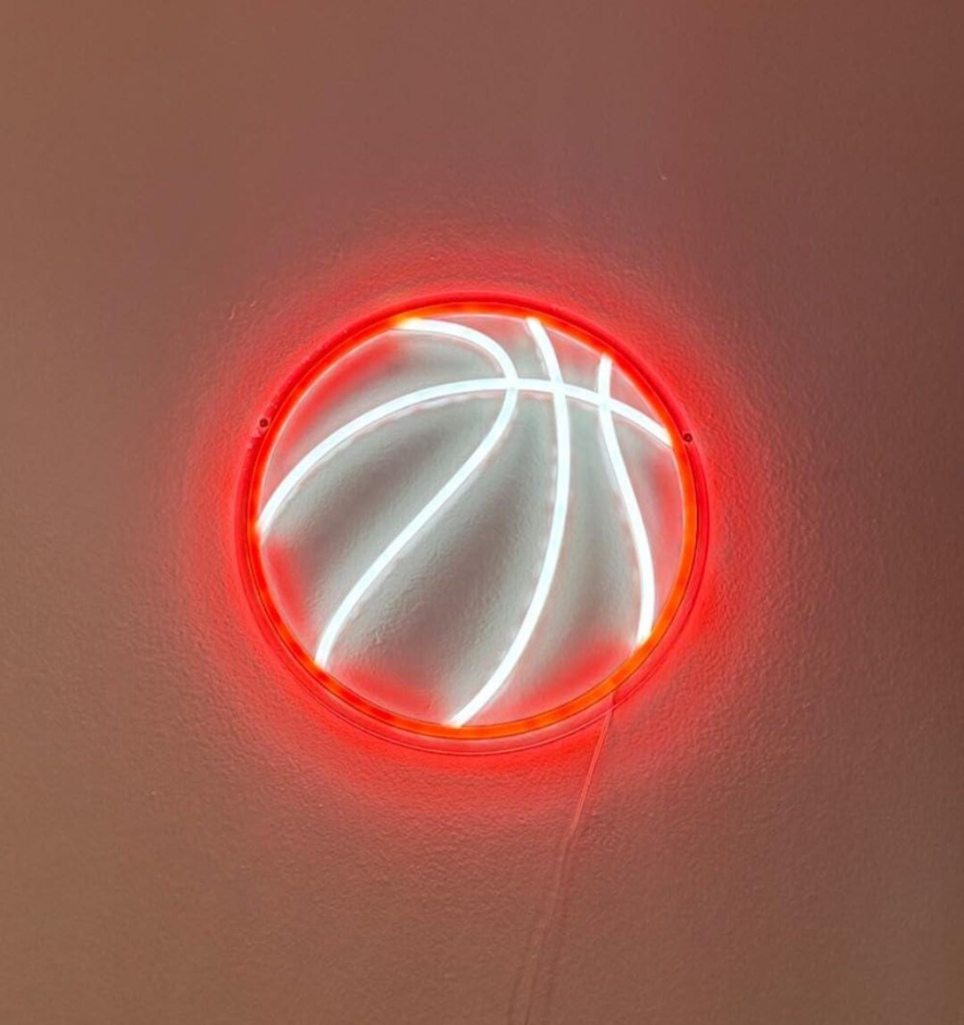 Basketball Neon Sign – 12.6" LED Neon Wall Light - Etsy