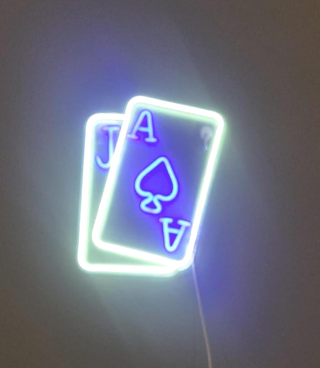 Playing Cards Neon Sign for Wall Decor – Poker LED Neon Light - Etsy ...