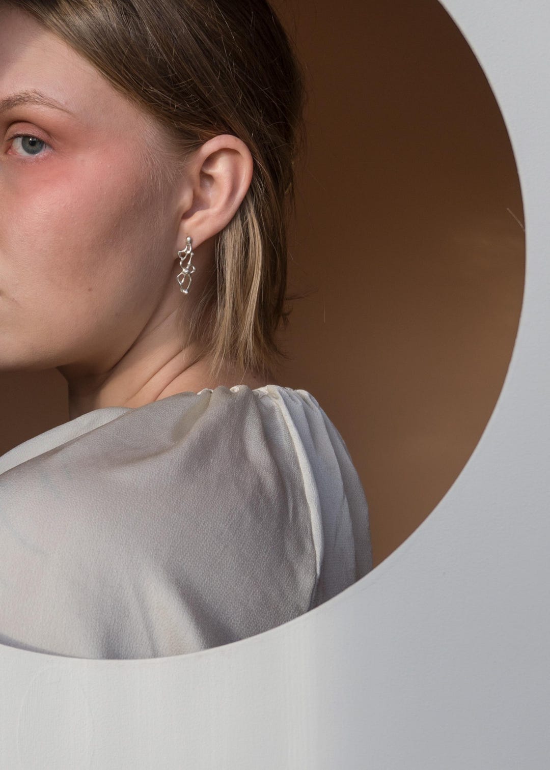 Fragmentum Fluxae VIII — Modern Sculptural Silver Earrings - Etsy