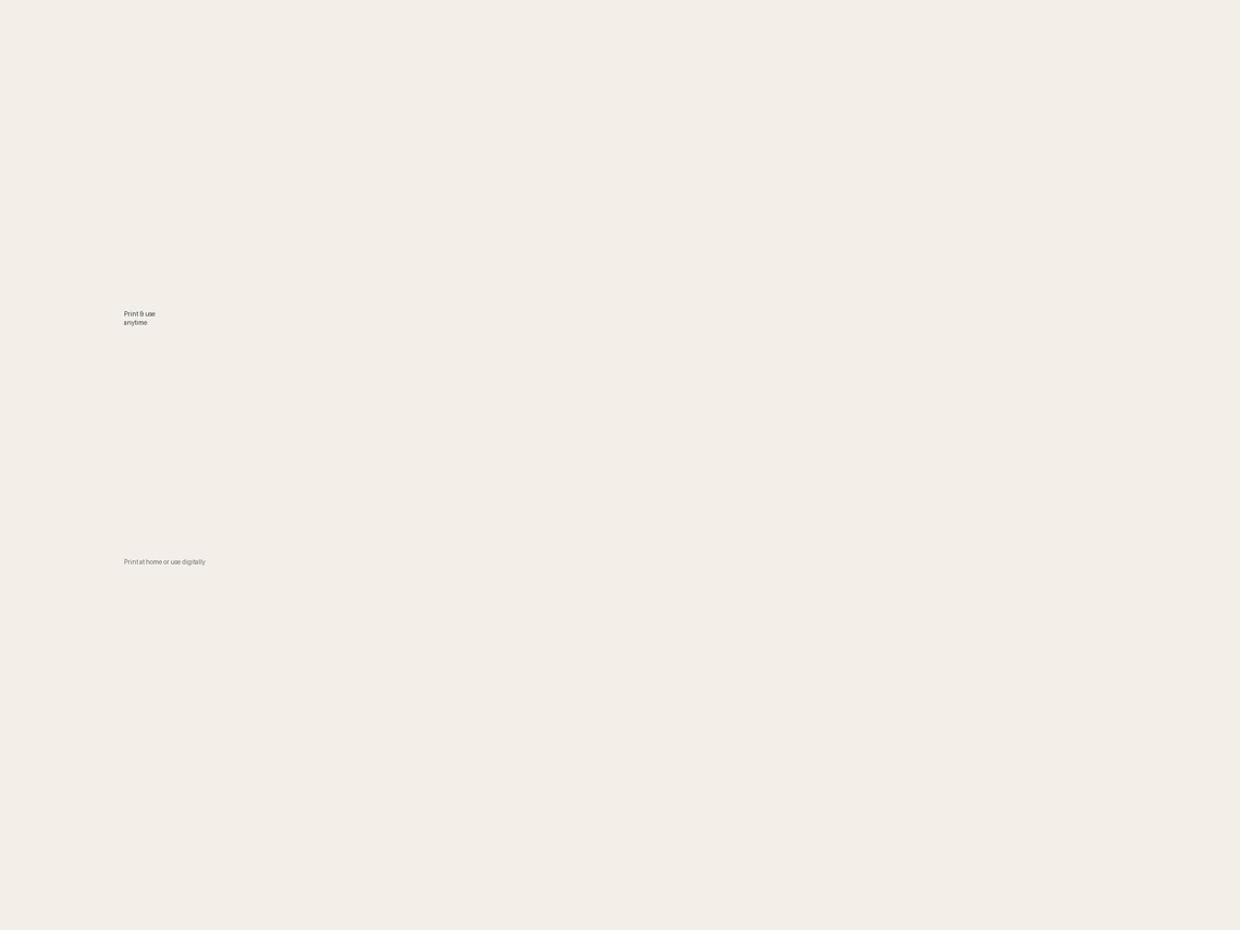 No Schedule Daily Planner | Minimal Printable Planner | Calm ...
