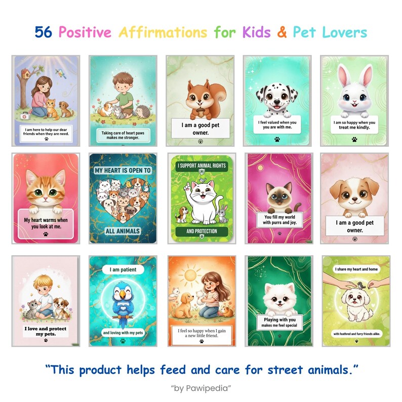Animal Affirmation Cards for Kids | Positive Lunchbox Notes (PDF) - Etsy