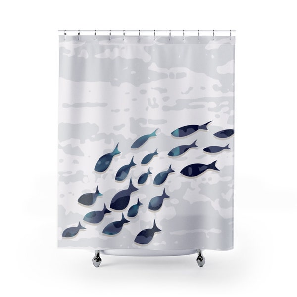 Fish Shower Curtain - Etsy